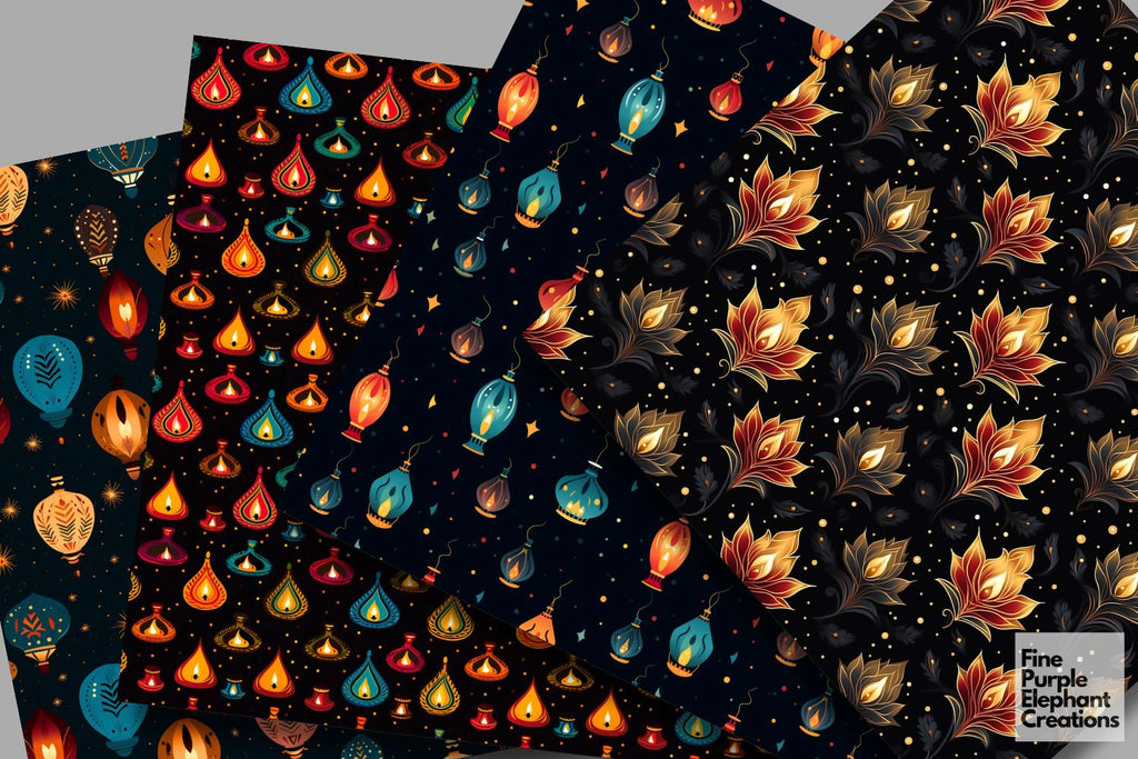 Traditional Indian Diwali Hindu Pattern - So Fontsy