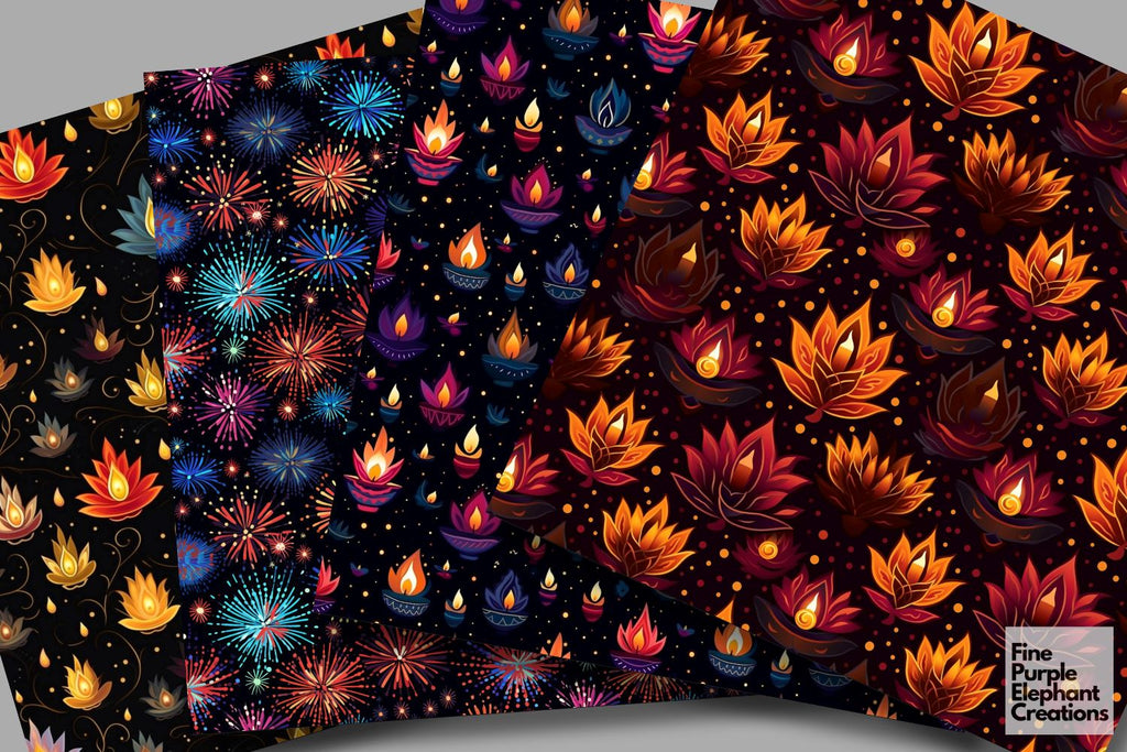 Traditional Indian Diwali Hindu Pattern - So Fontsy