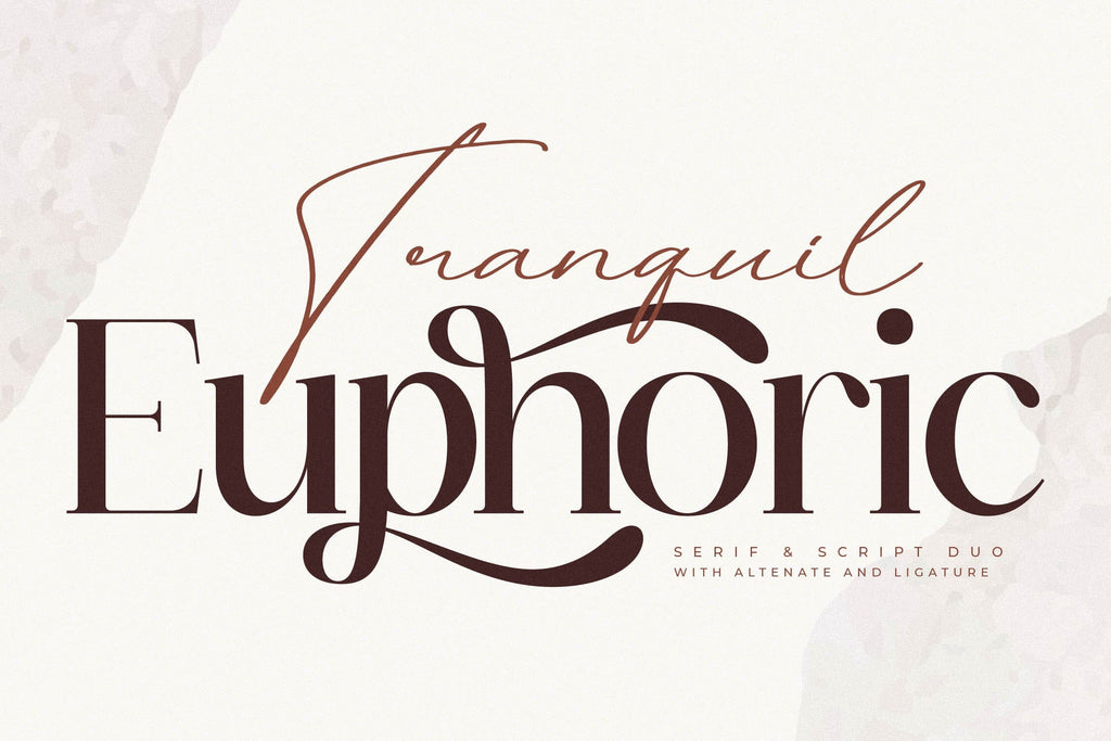 Tranquil Euphoric Font Duo - So Fontsy