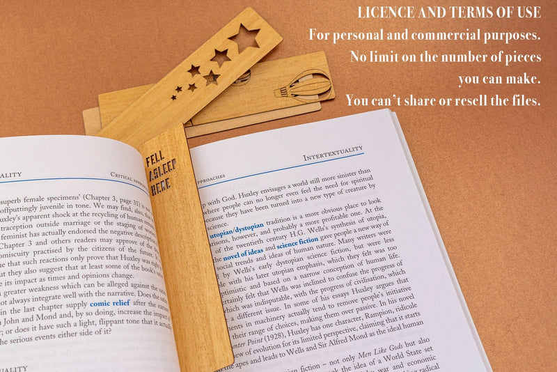 Travel Bookmarks Digital Vector Files for Laser Cutter. - So Fontsy