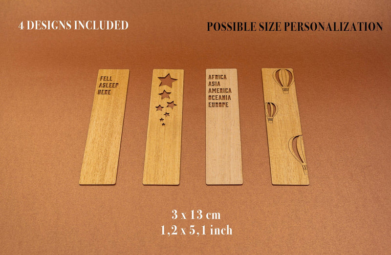 Travel Bookmarks Digital Vector Files for Laser Cutter. - So Fontsy