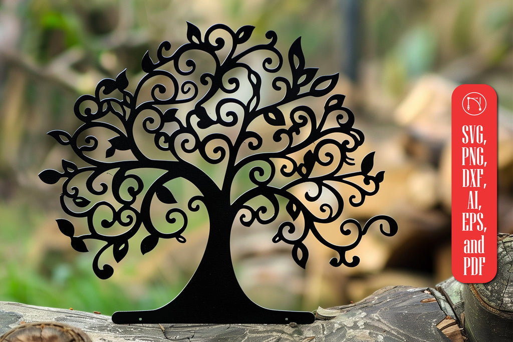 Tree Laser Cut SVG cut File - So Fontsy
