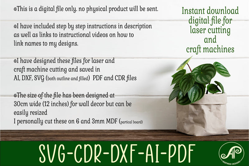 tree name sign svg laser cut template family tree - So Fontsy