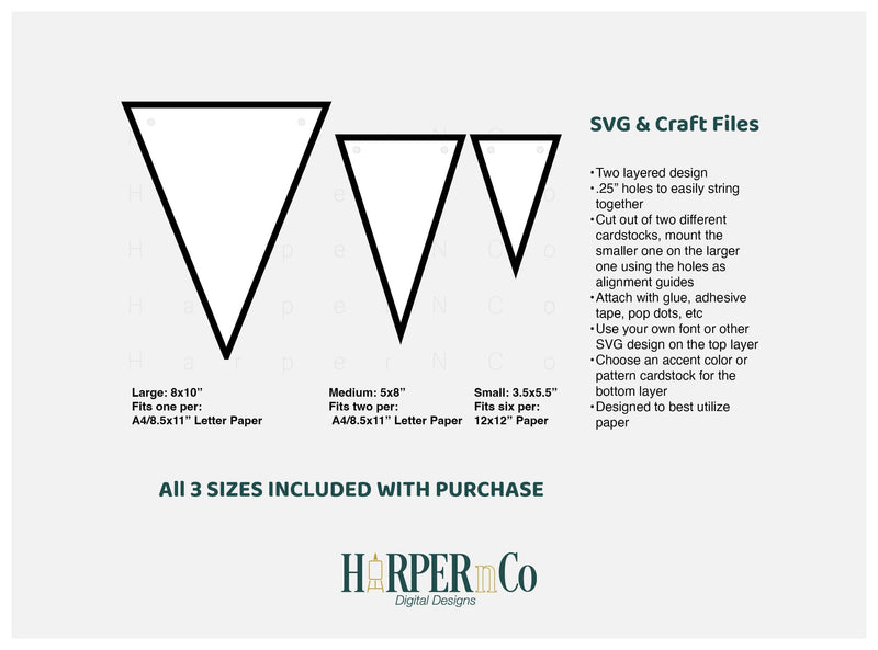 Triangle Banner SVG PNG Cut EPS File - So Fontsy