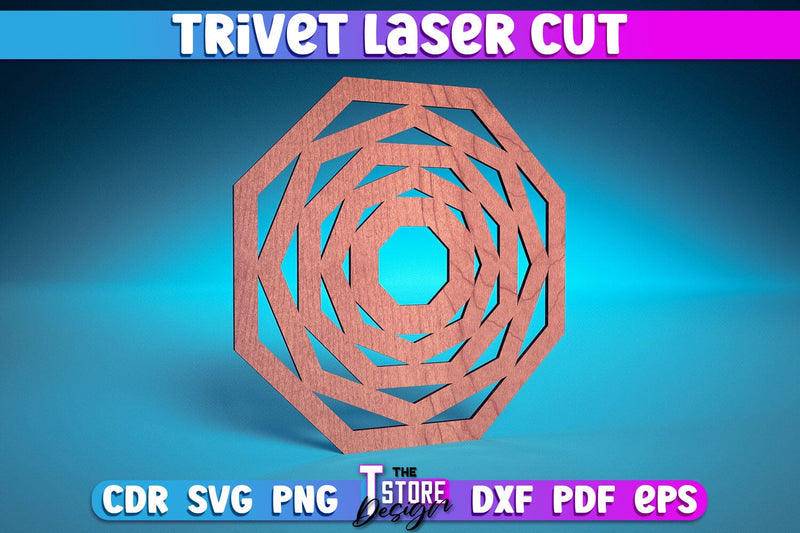 Trivet Laser Cut | Trivet Laser Cut Design | CNC Files - So Fontsy