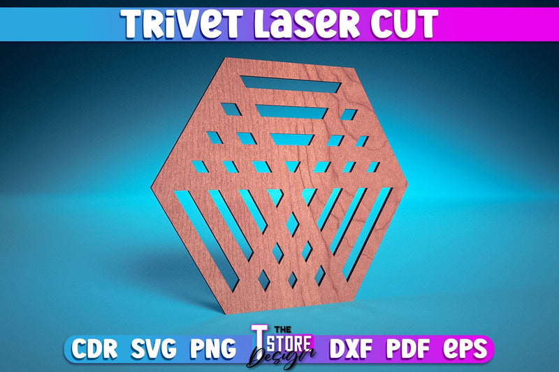 Trivet Laser Cut | Trivet Laser Cut Design | CNC Files - So Fontsy