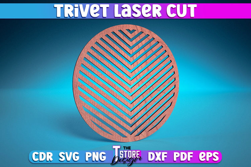 Trivet Laser Cut | Trivet Laser Cut Design | CNC Files - So Fontsy