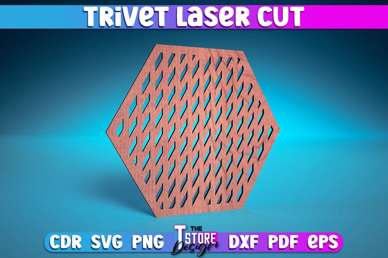 Trivet Laser Cut | Trivet Laser Cut Design | CNC Files - So Fontsy