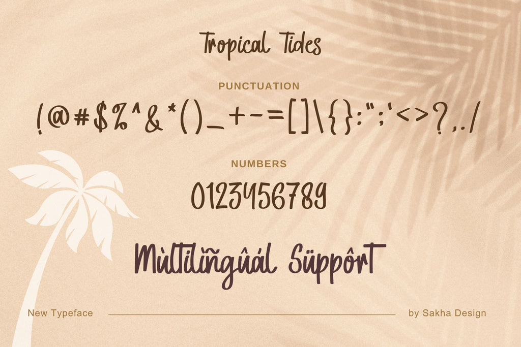 Tropical Tides - Handwritten Font - So Fontsy