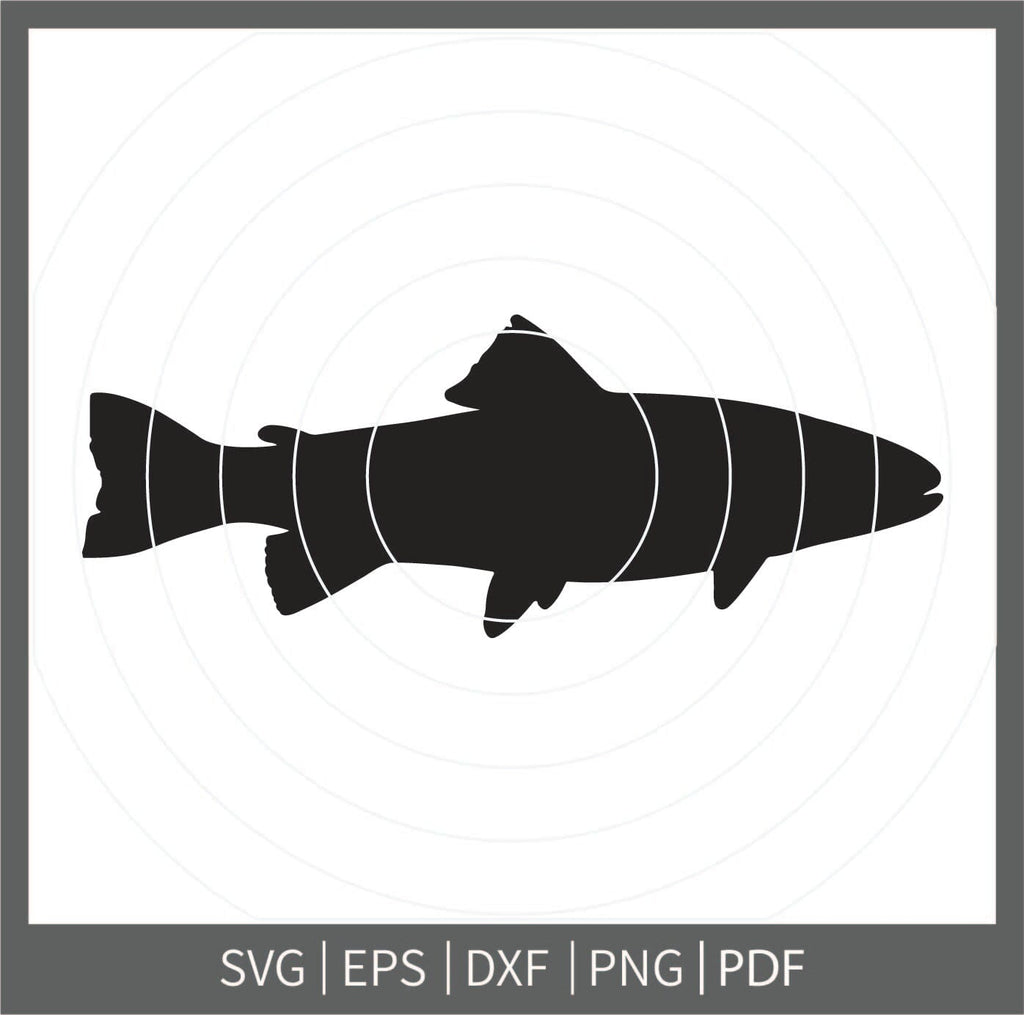 Trout Fish png, Trout Fish monograme, Trout Fish Vector, Trout Fishing ...