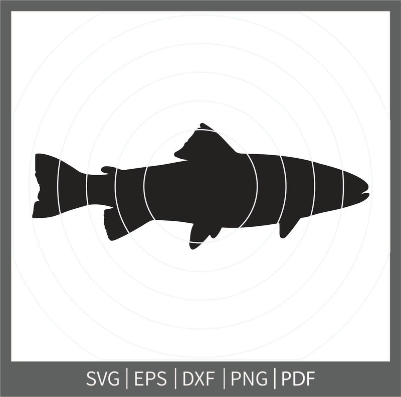 Trout Fish png, Trout Fish monograme, Trout Fish Vector, Trout Fishing ...