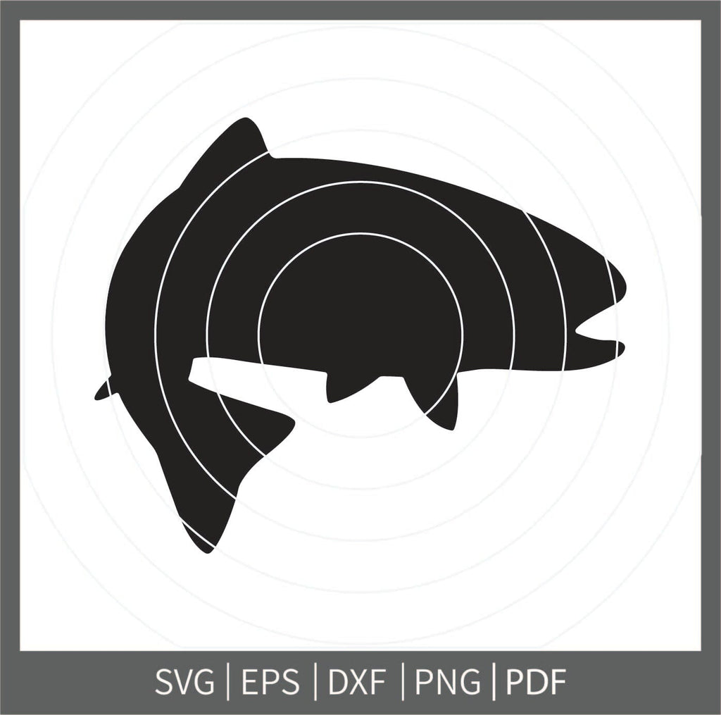 Trout Fish png, Trout Fish monograme, Trout Fish Vector, Trout Fishing ...