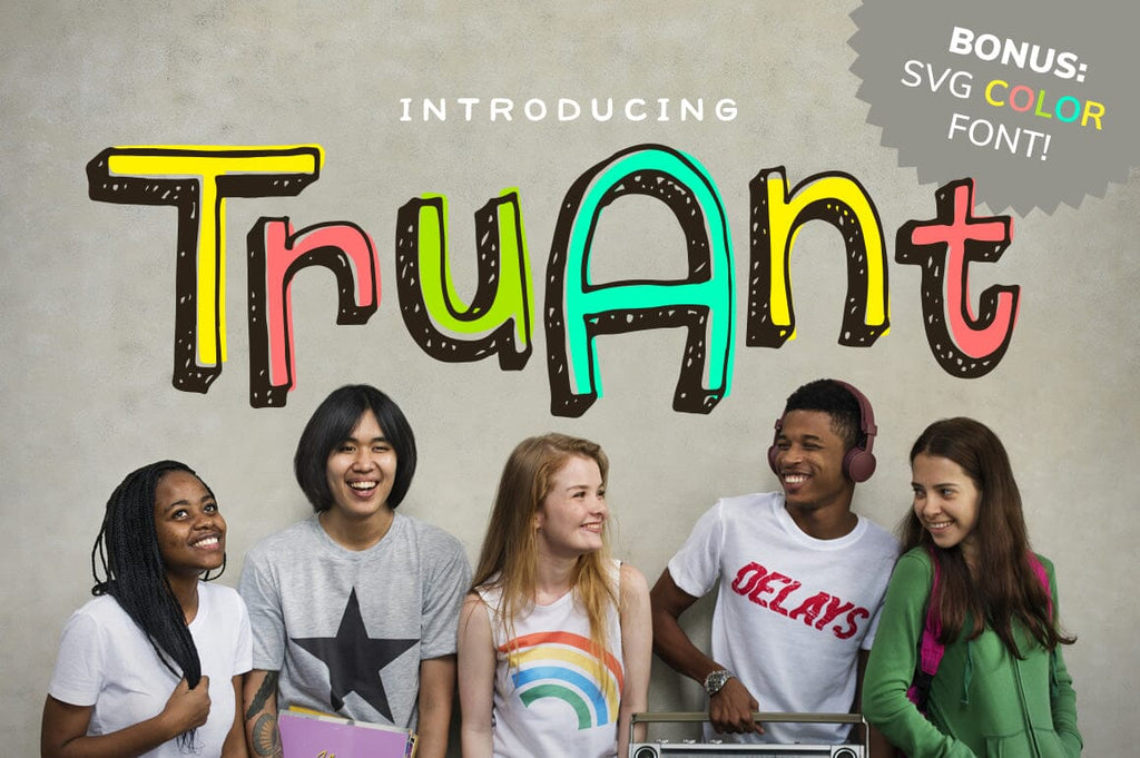 Truant Font - So Fontsy