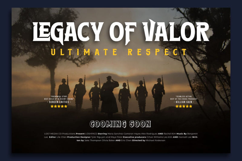 Tuiven - Movie Display Font - So Fontsy