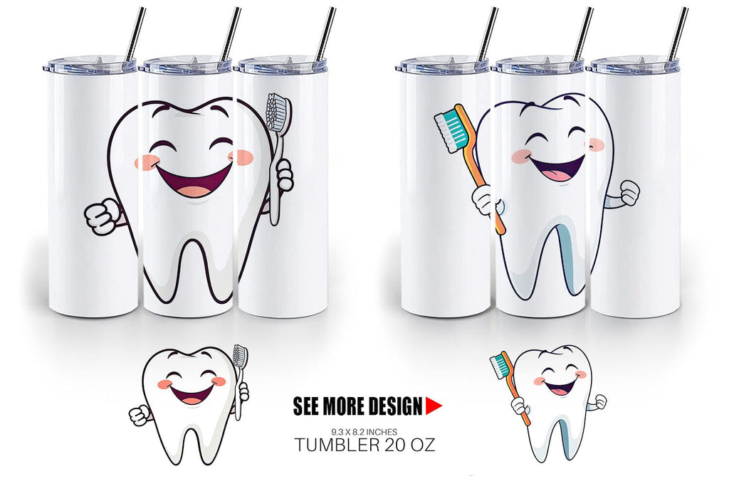 Tumbler Dentist Tooth - So Fontsy