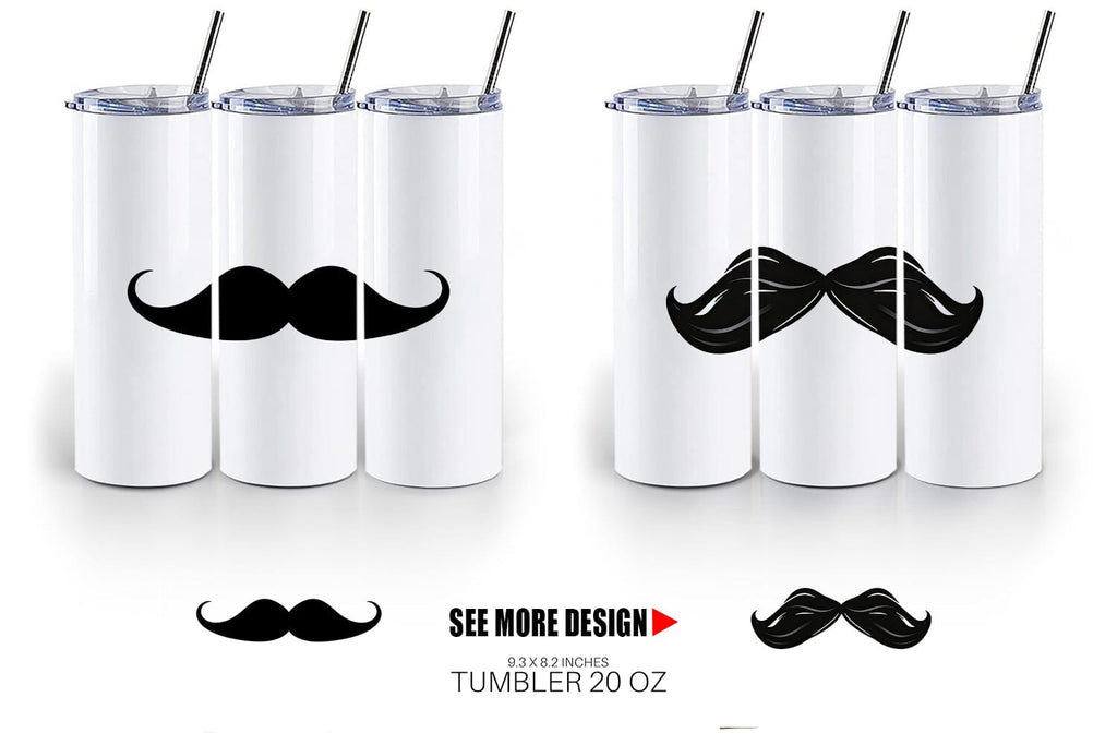 Tumbler Mustache - So Fontsy