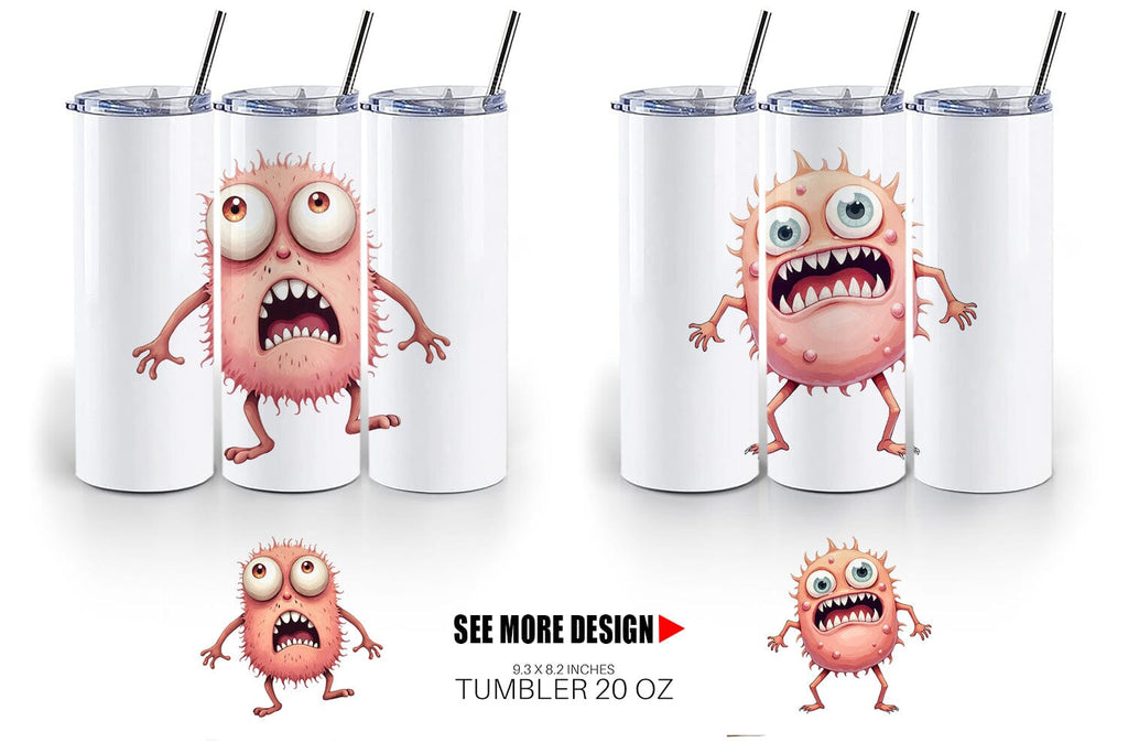 Tumbler Panic Monster - So Fontsy