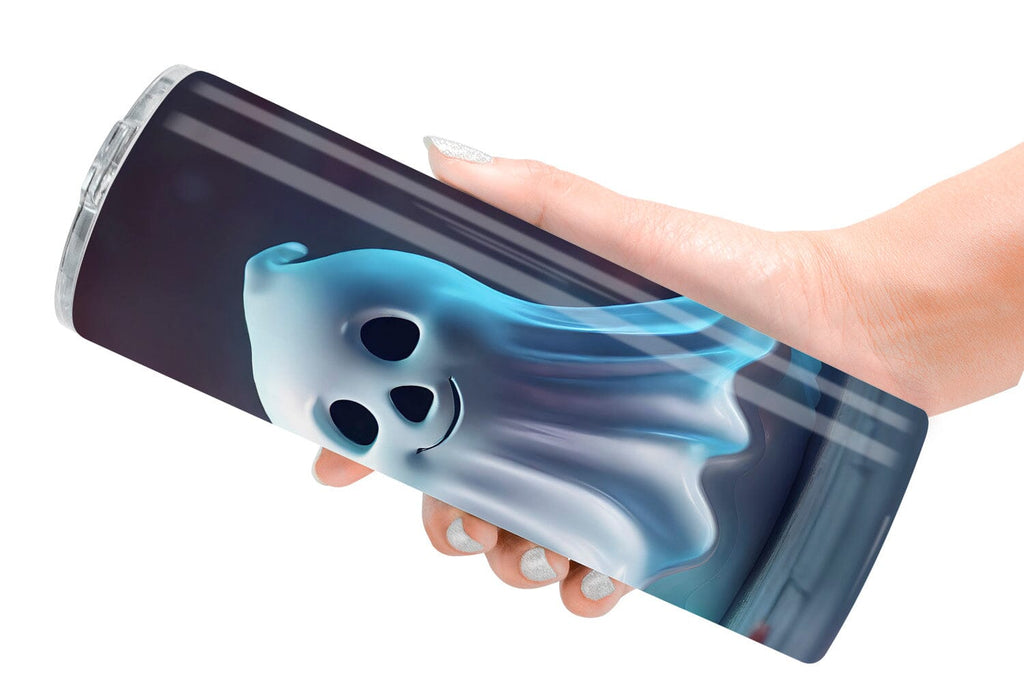 Tumbler Wrap 3D Ghost Halloween - So Fontsy