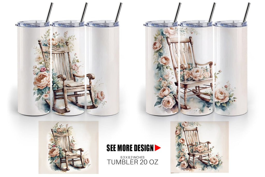 Tumbler Wrap Rocking Chair - So Fontsy