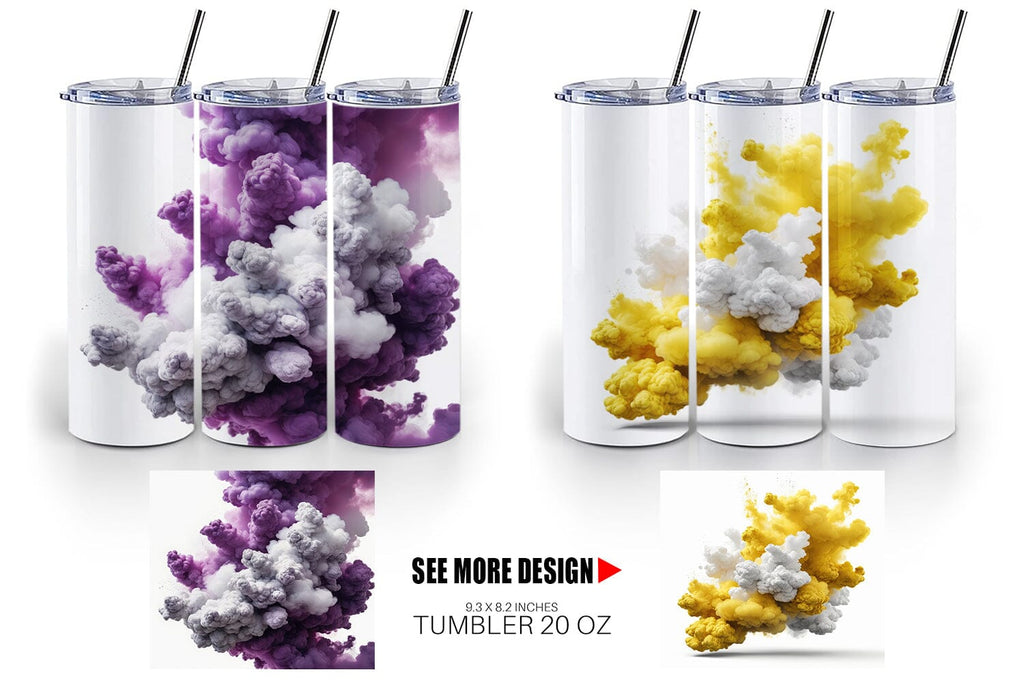Tumbler Wrap Smoke Realistic - So Fontsy