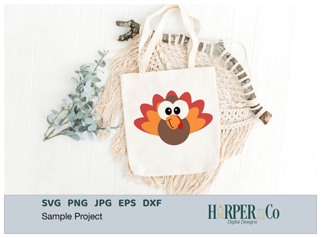 Turkey Big Eye SVG PNG Cut EPS File - So Fontsy