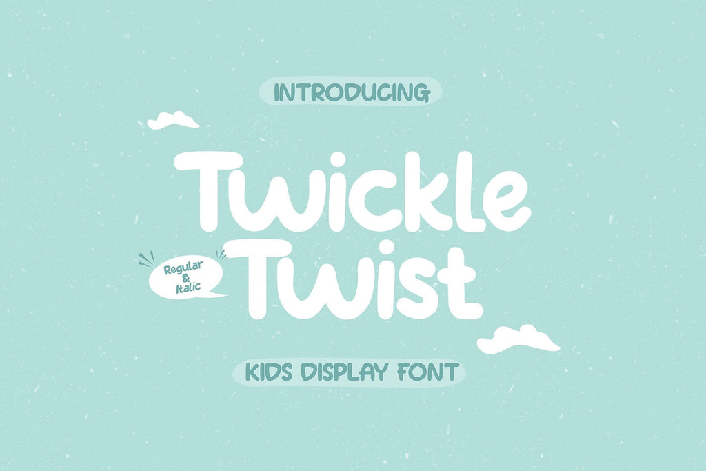 Twickel Twist - Kids Handwritten Font - So Fontsy
