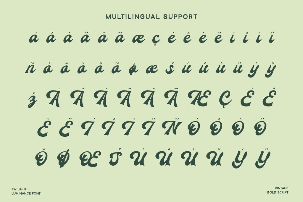 Twilight Luminance - Vintage Script - So Fontsy