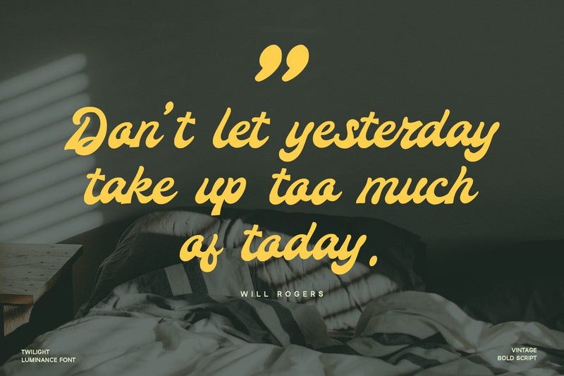 Twilight Luminance - Vintage Script - So Fontsy