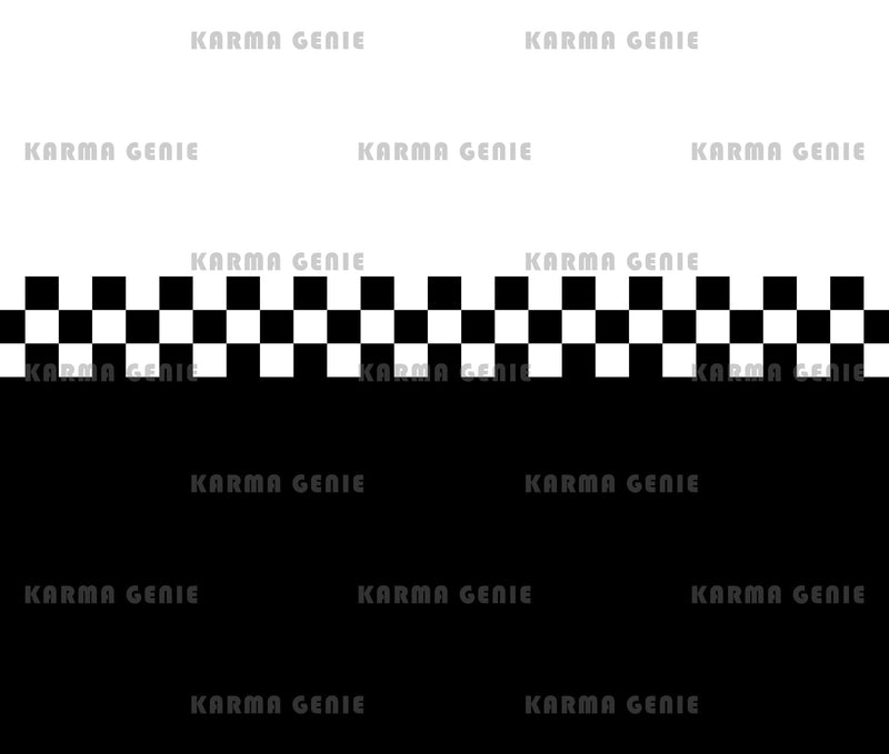 Two Tone Mod Ska 60s Retro Black & White Checked Pattern Digital Paper ...