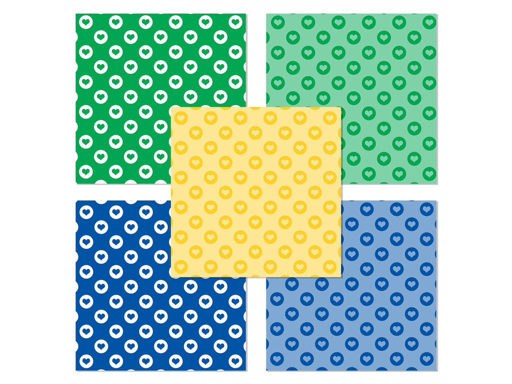 Two Toned Rainbow Scales Digital Paper Pack - So Fontsy