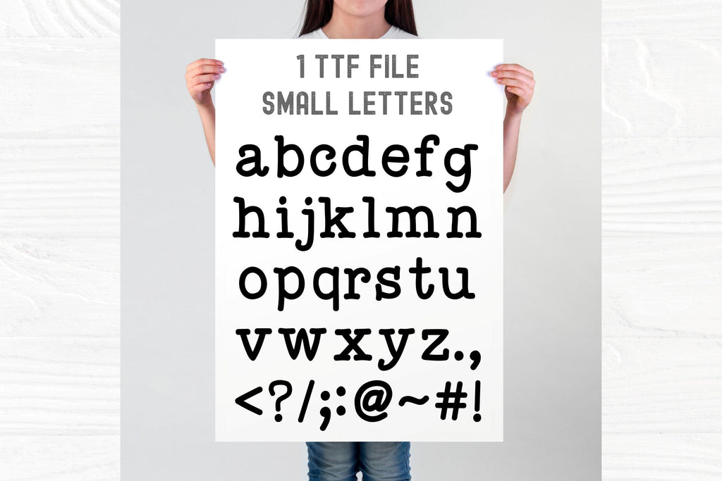 Typewriter Font Svg, Vintage Font Alphabet, Retro Typewriter Letters ...