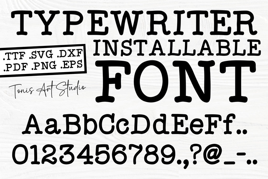 Typewriter Font Svg, Vintage Font Alphabet, Retro Typewriter Letters ...
