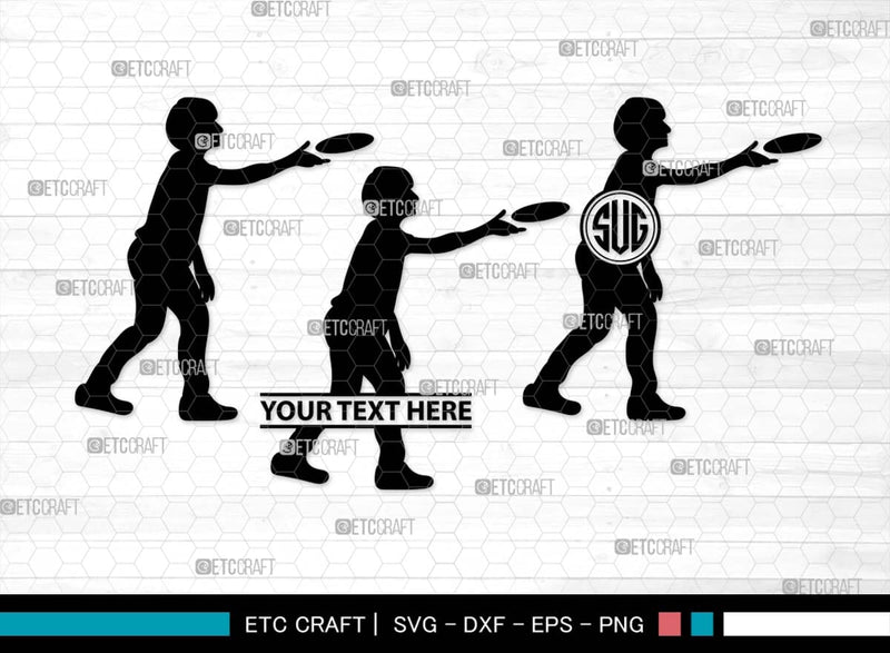 Ultimate Frisbee Monogram, Ultimate Frisbee Silhouette, Ultimate ...