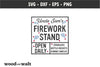 Uncle Sam's Firework Stand SVG Cut File - So Fontsy