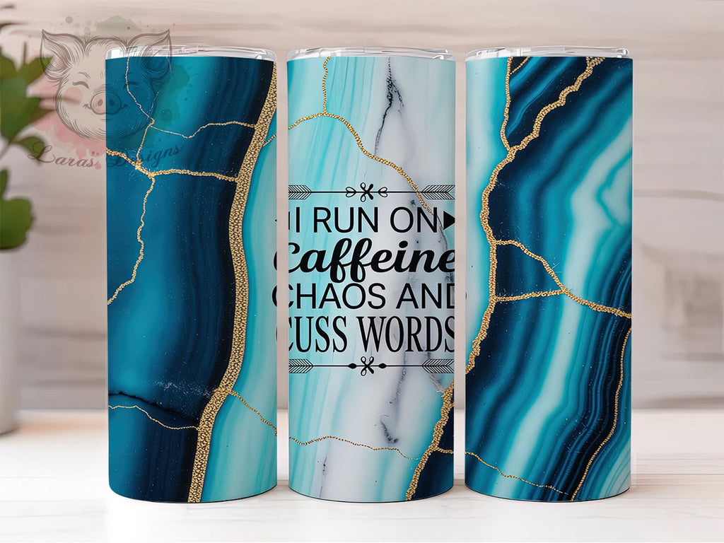 Unfiltered Energy Caffeine Chaos Tumbler, Funny Cuss Words PNG, Mom ...
