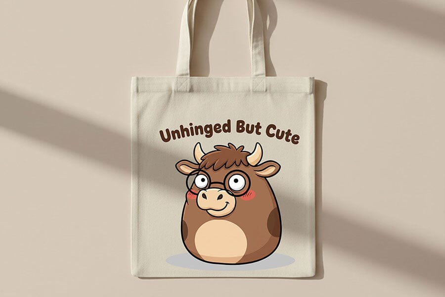 Unhinged But Cute Cow Png, Funny Cow Png, Cute Sassy Cow Clipart ...