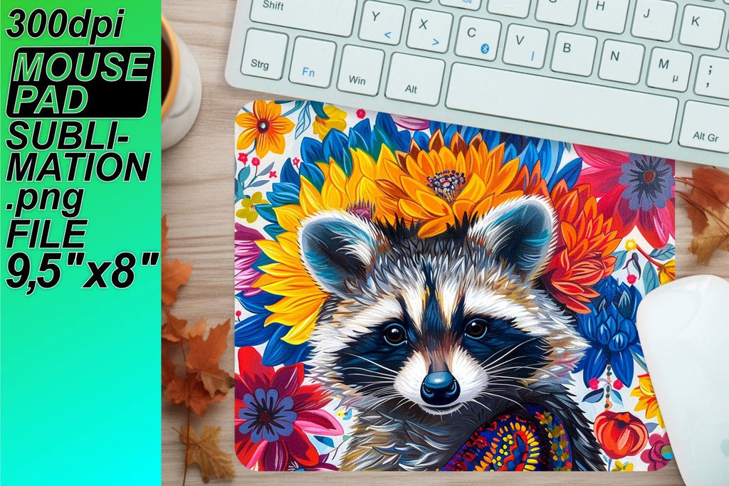Unique designs for mouse desk mats, unleash creativity! , Raccon - So ...