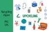 Upcycling Clipart | PNG Doodle Clip Art Elements | Eco Upcycle Ideas ...