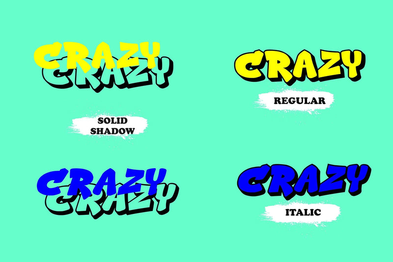 Urban Crazy - 3d Layered Graffiti Font - So Fontsy