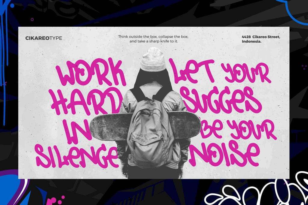 Urban Stroke - a Swashed Monoline Graffiti Letter - So Fontsy