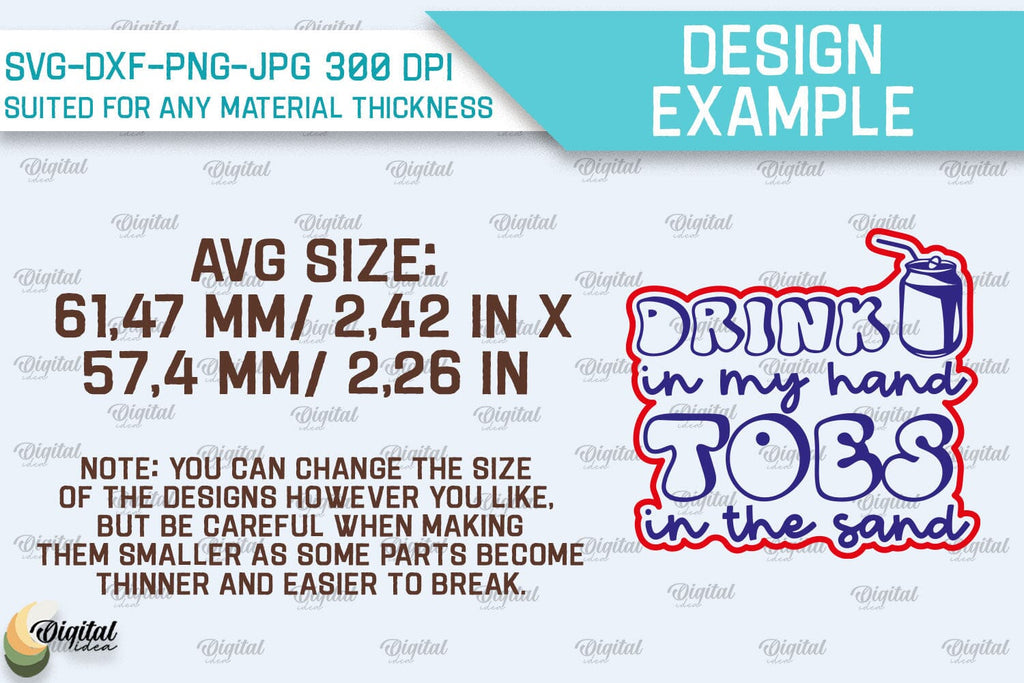 Vacation Wooden Magnet Laser Cut. Fridge Summer Magnet SVG - So Fontsy