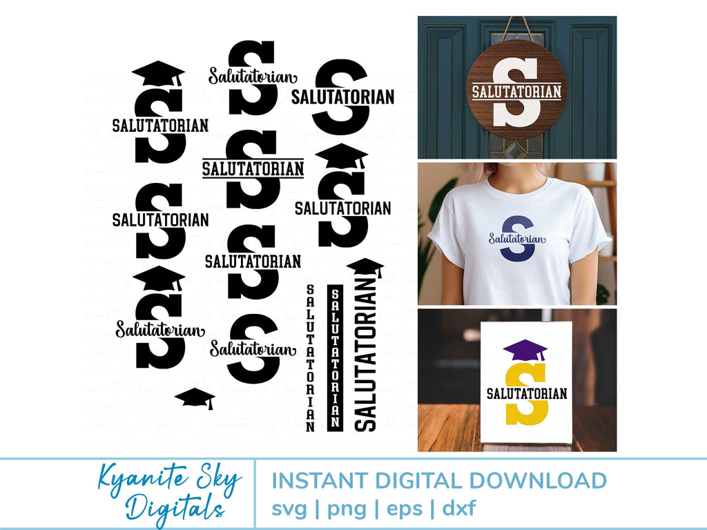 Valedictorian and Salutatorian SVG Bundle vol.3 graduation cut files ...