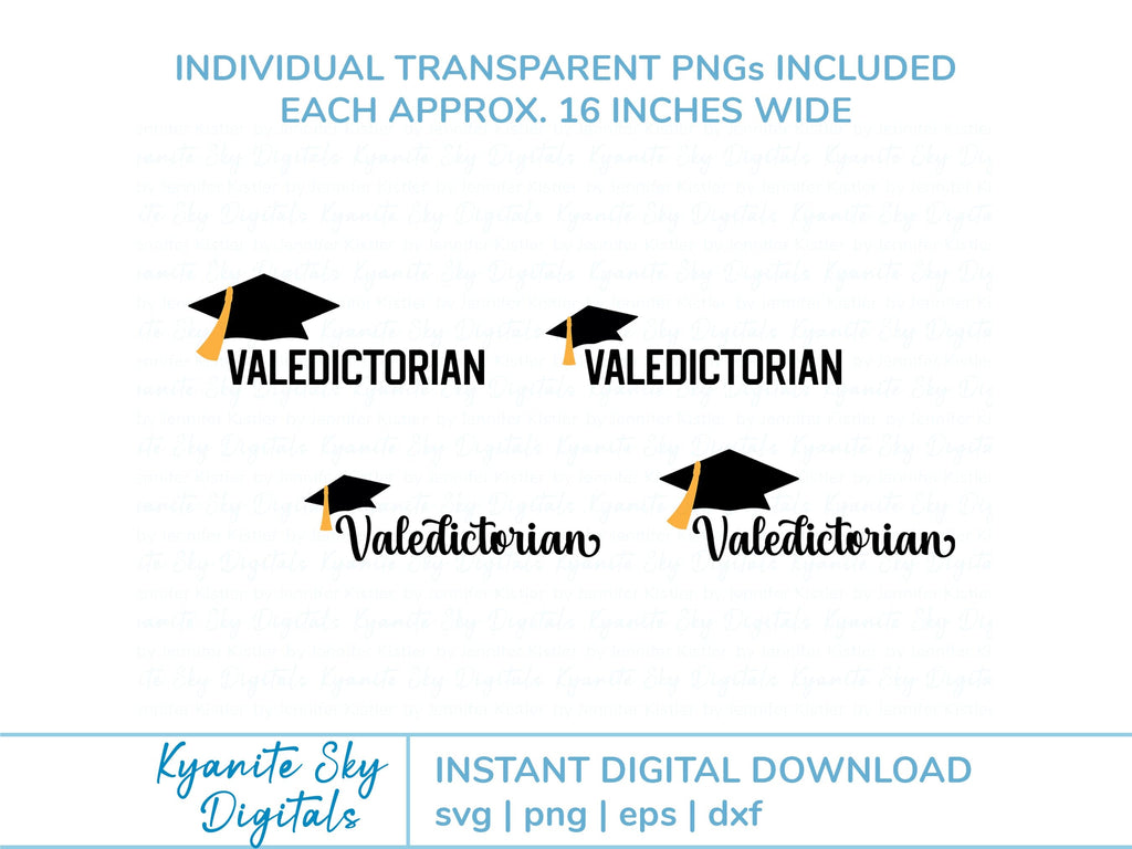Valedictorian Graduation 2024 SVG bundle - So Fontsy