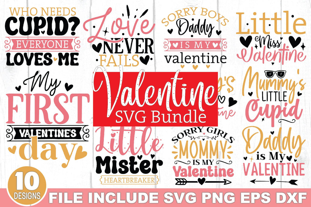 Valentine SVG Bundle - So Fontsy