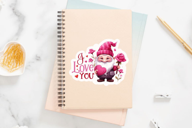 Valentine's Day Gnomes Sticker Bundle - So Fontsy