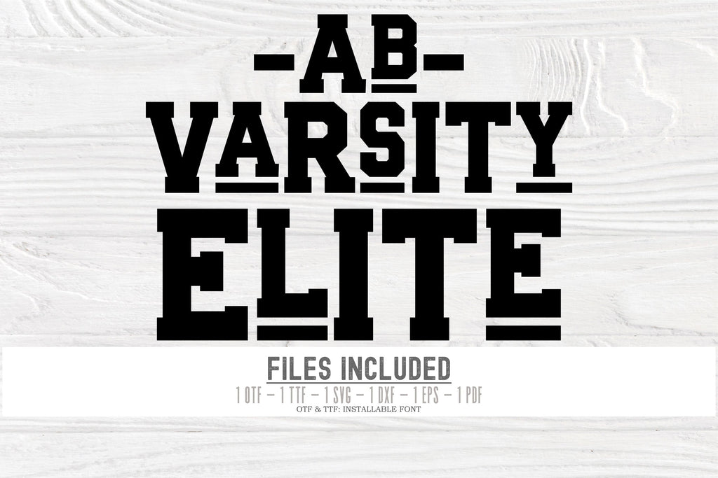 Varsity Font SVG | Varsity Elite Font OTF TTF | Bold Sports Letters fo ...