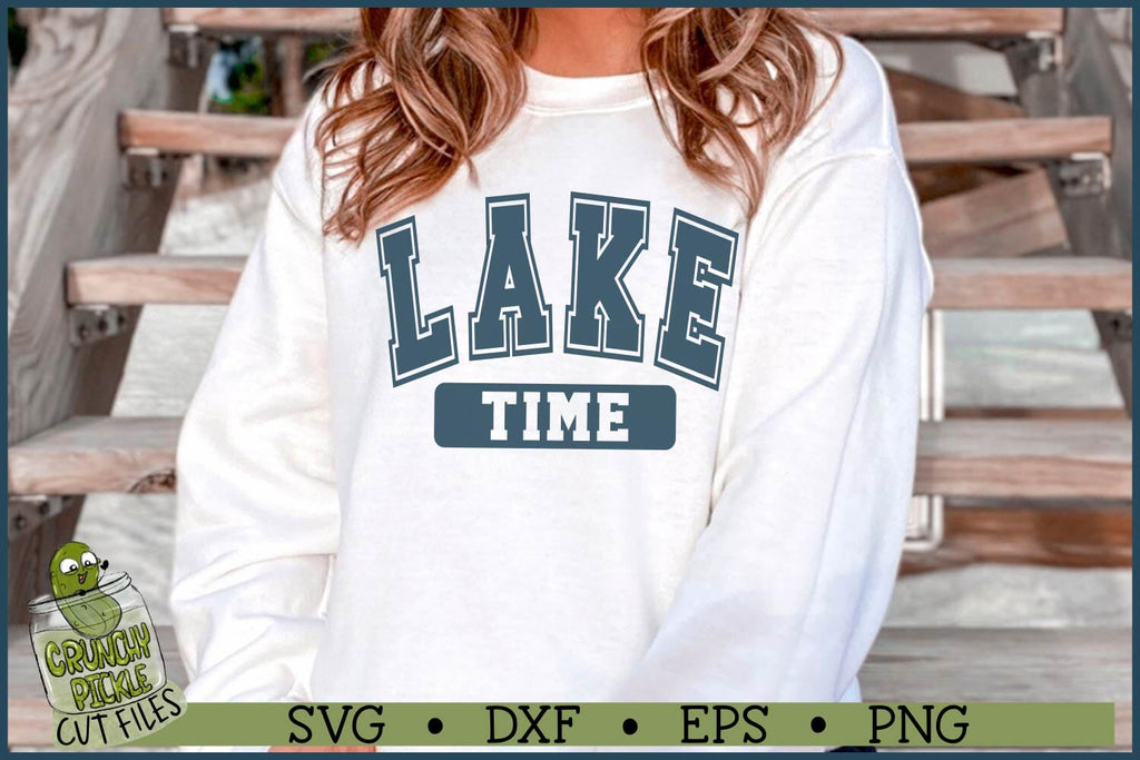 Varsity Lake Time SVG File - So Fontsy