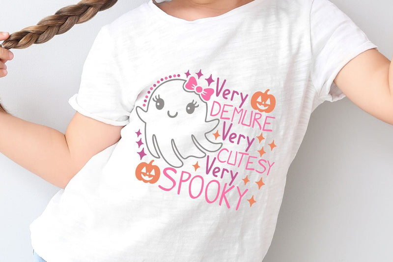 Very Demure Very Cutesy Very Spooky| Halloween Ghost SVG Cutting Files ...