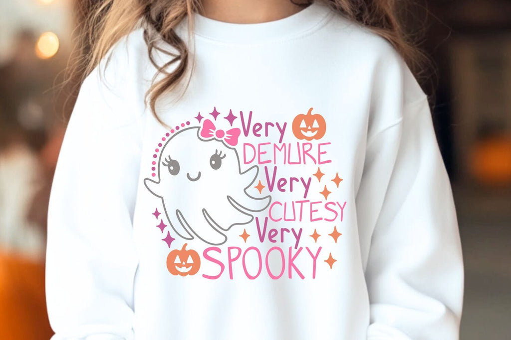 Very Demure Very Cutesy Very Spooky| Halloween Ghost SVG Cutting Files ...