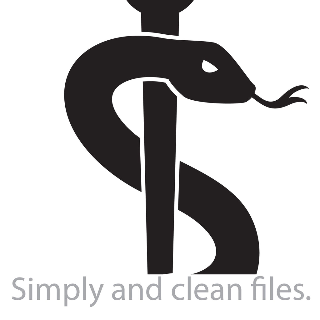 Veterinary Symbol Caduceus Snake with Stick. Rod of Asclepius. Cut ...